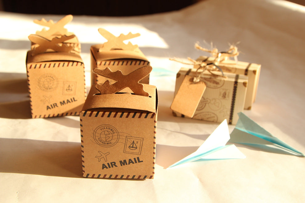 Square Airplane Postal Package Box (12 pieces) – Americasfavors
