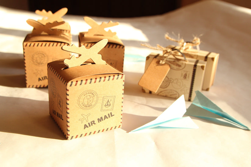 Square Airplane Postal Package Box (12 pieces) – Americasfavors