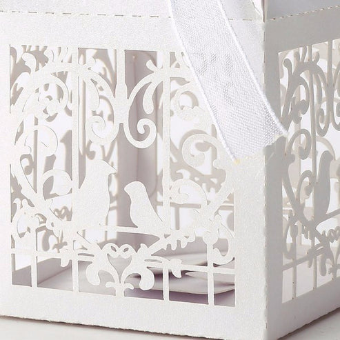 Bird House & Love Birds Favor Boxes with Ribbon – Americasfavors